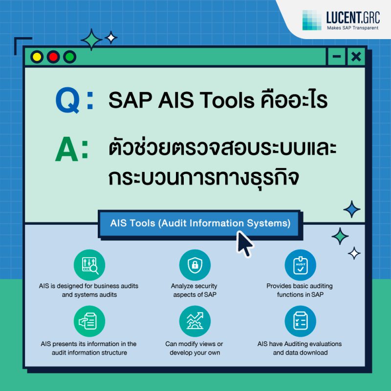 SAP AIS Tools คืออะไร ตัวช่วยตรวจสอบระบบและกระบวนการทางธุรกิจ - Belusys Inc